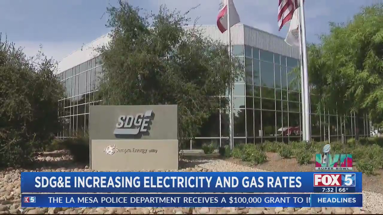 SDG&E Increasing Electricity And Gas Rates – FOX 5 San Diego & KUSI News