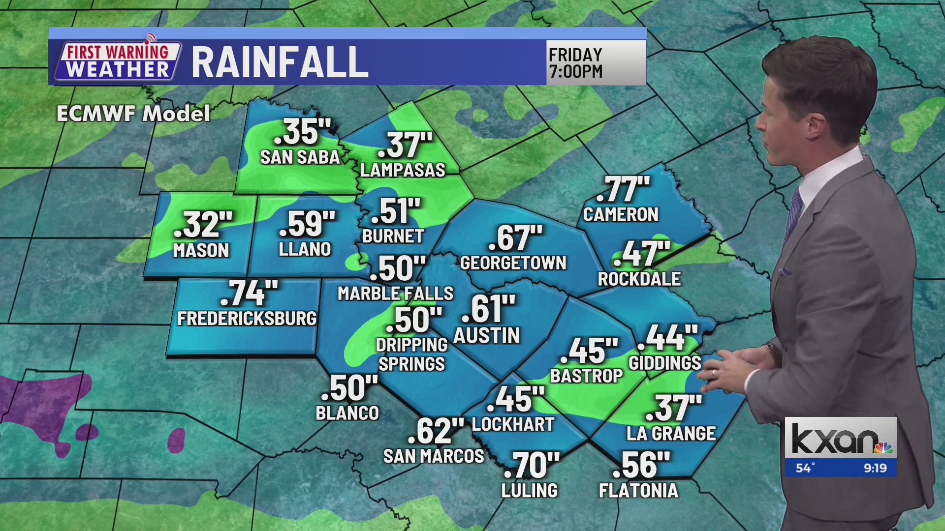 Monday overnight First Warning Forecast – KXAN Austin