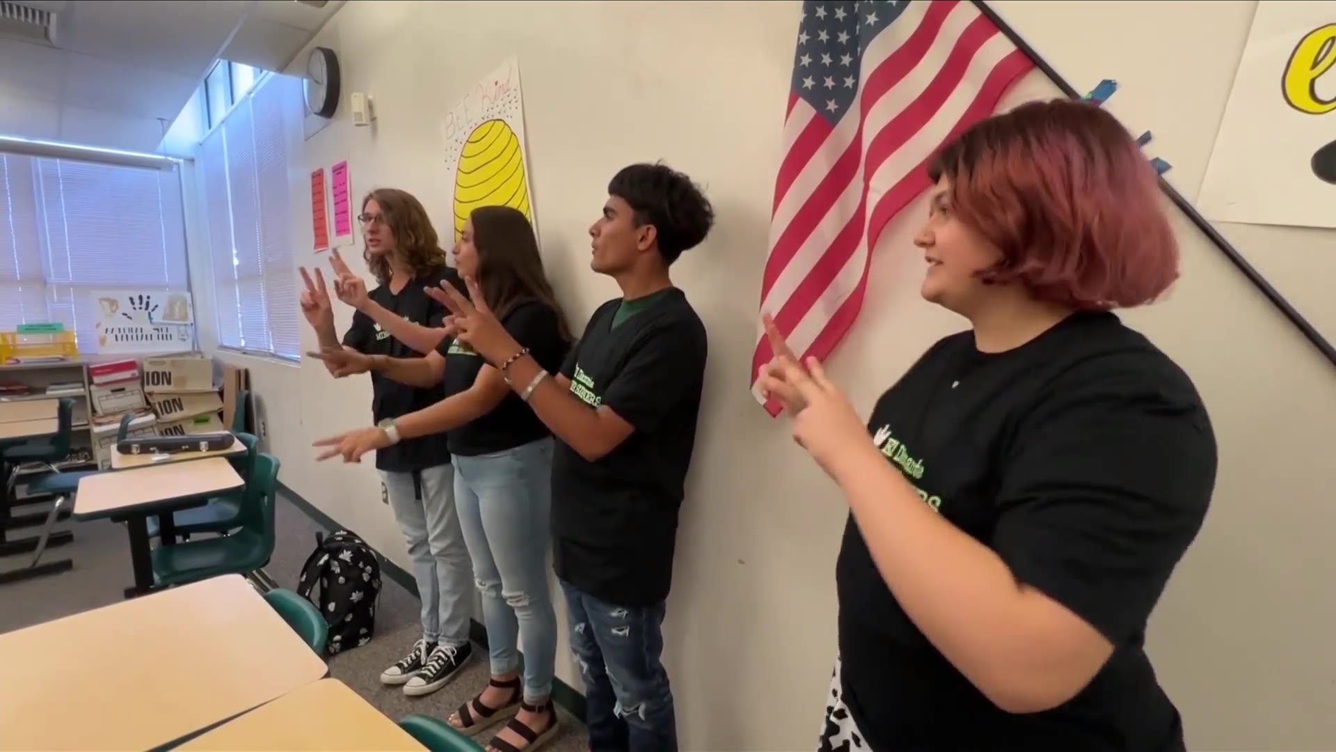 The American sign language club at El Diamante High School is preparing ...