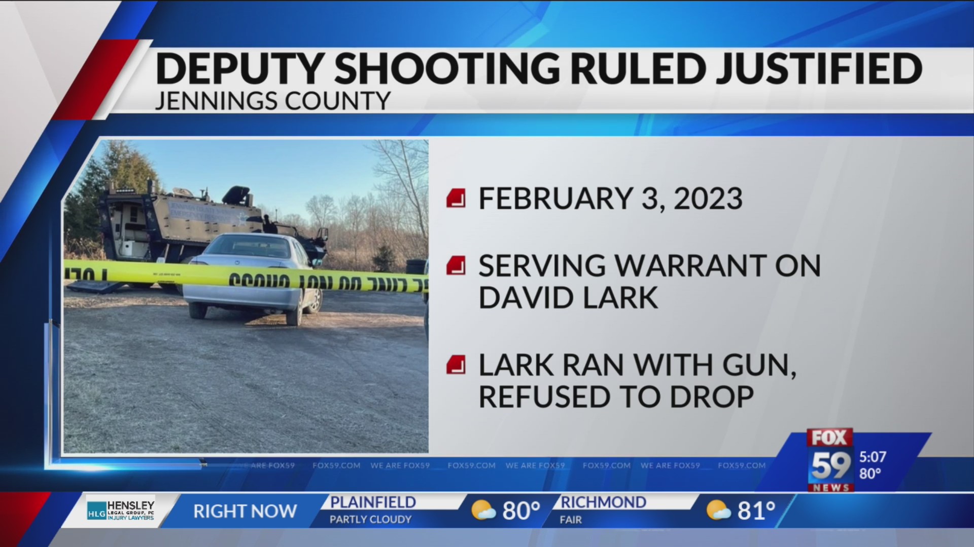 Findings reveal Jennings Co. deputy struggled with armed man over gun ...