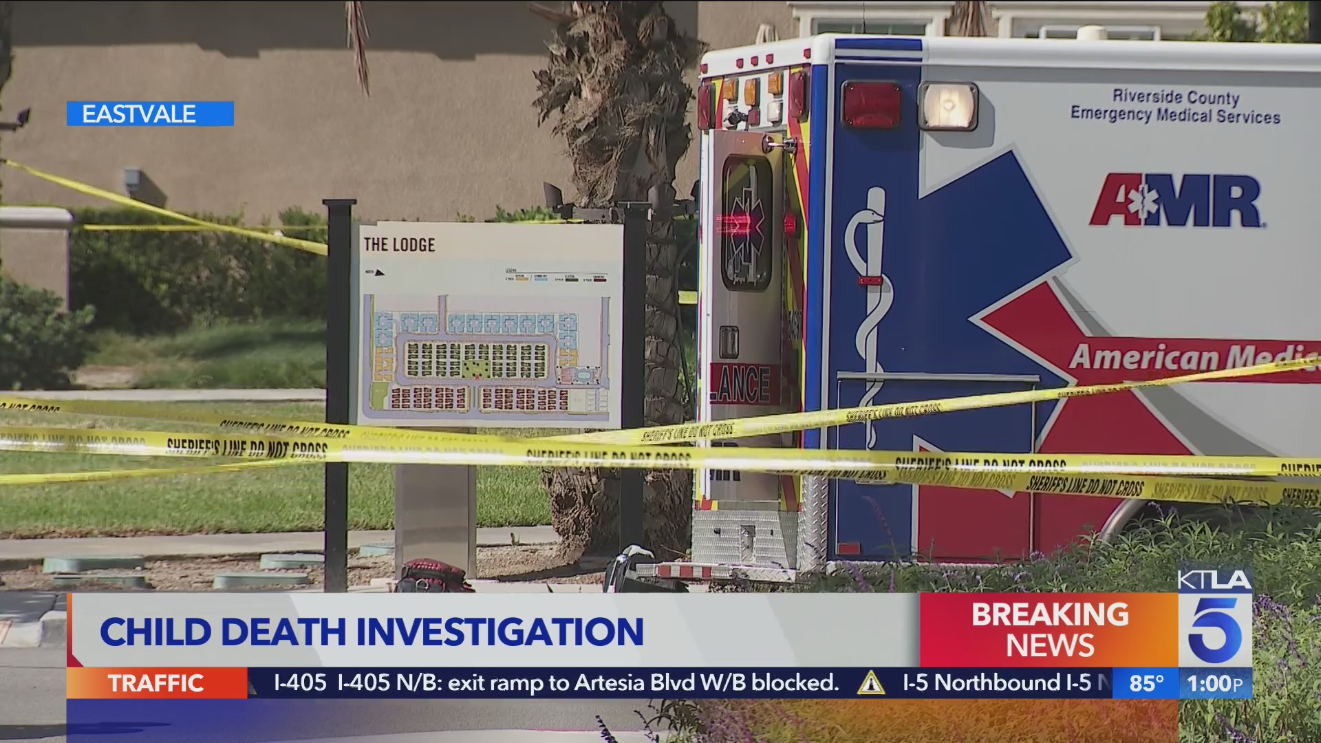 Child death investigation underway in Eastvale – KTLA