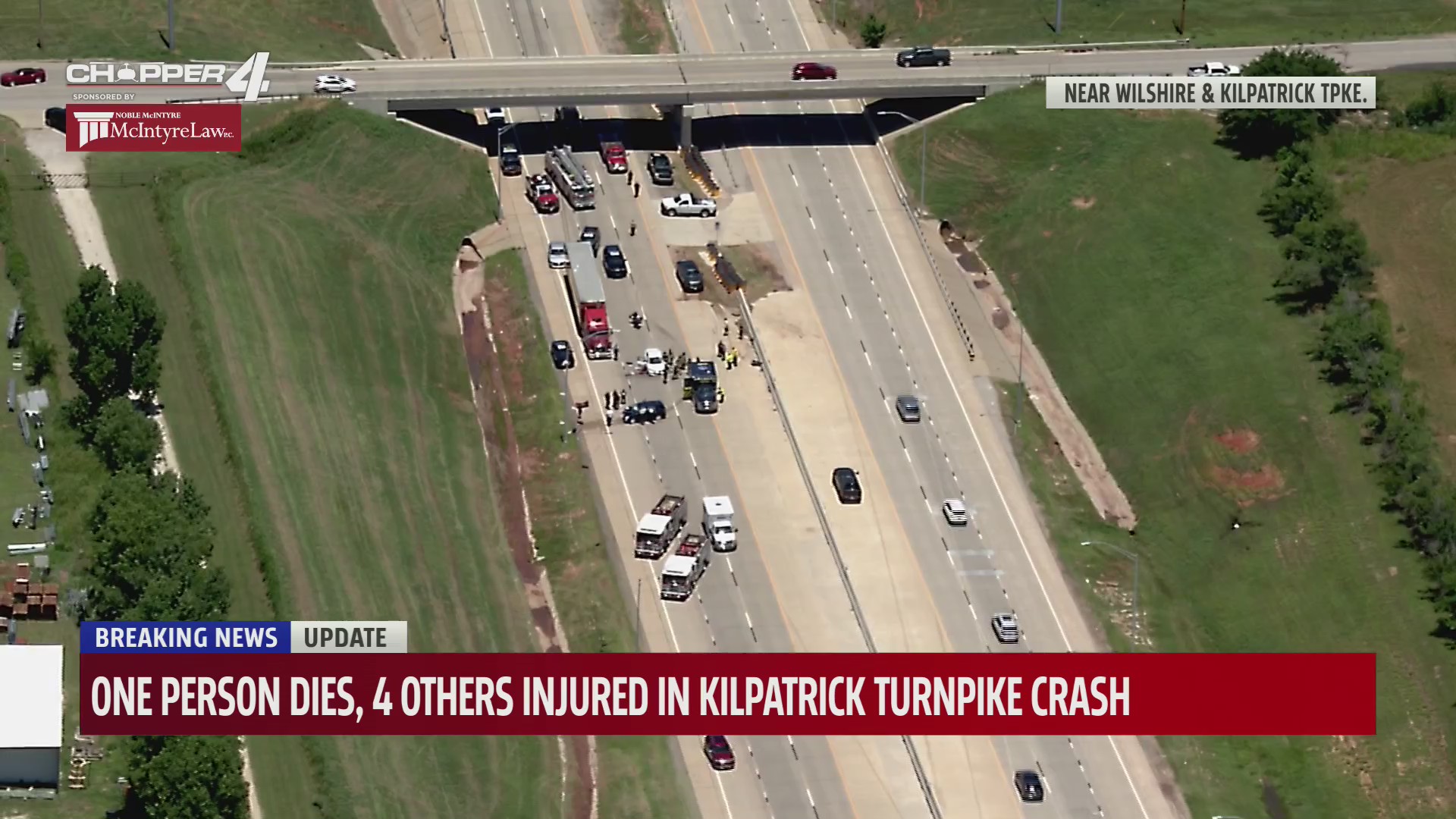 One dead, four injured in Kilpatrick Turnpike crash – KFOR.com Oklahoma ...