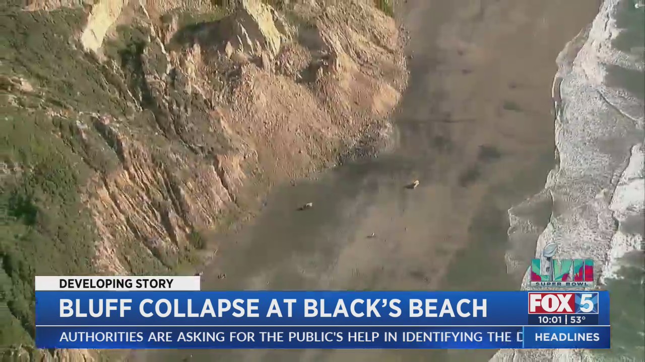 Bluff Collapse At Black’s Beach – FOX 5 San Diego & KUSI News