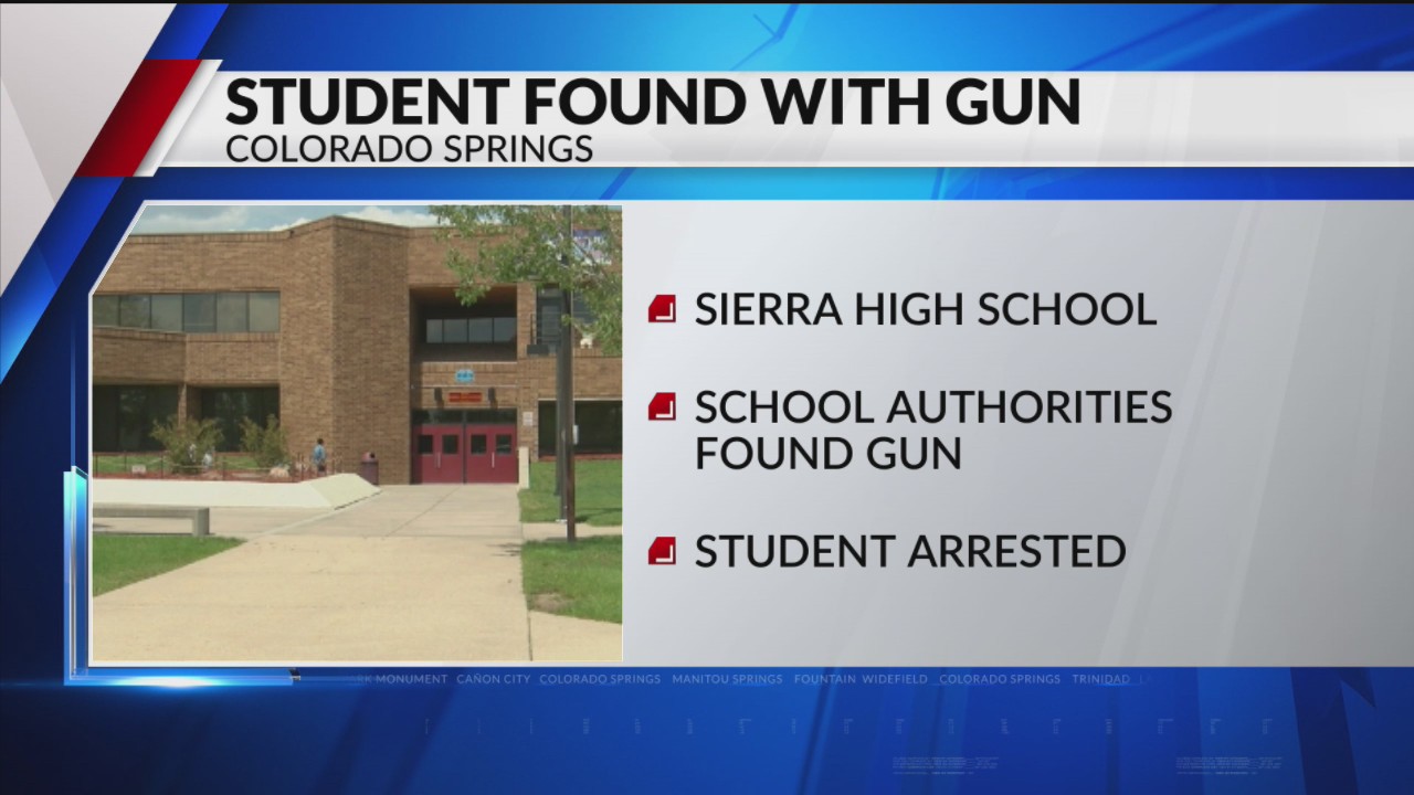 Sierra High School: Student found with gun, all students safe – FOX21 ...