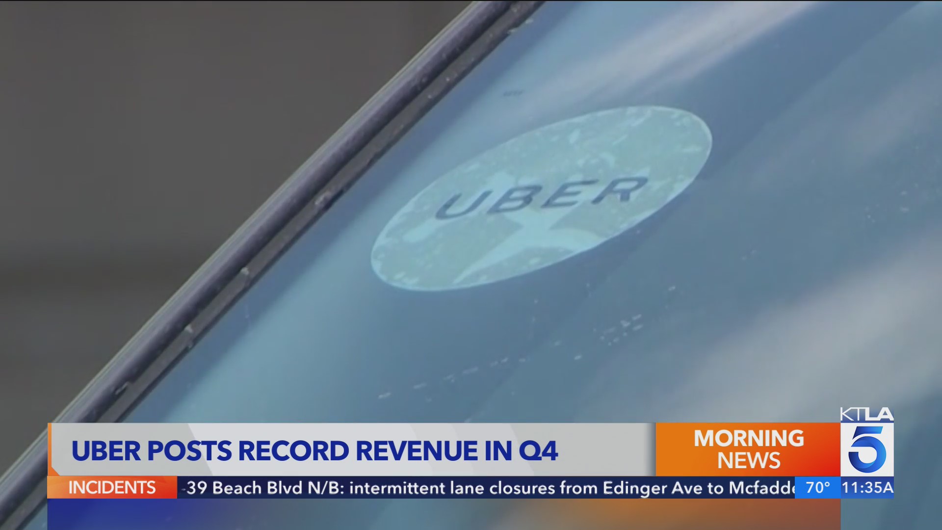 Uber posts record revenue in Q4 – KTLA