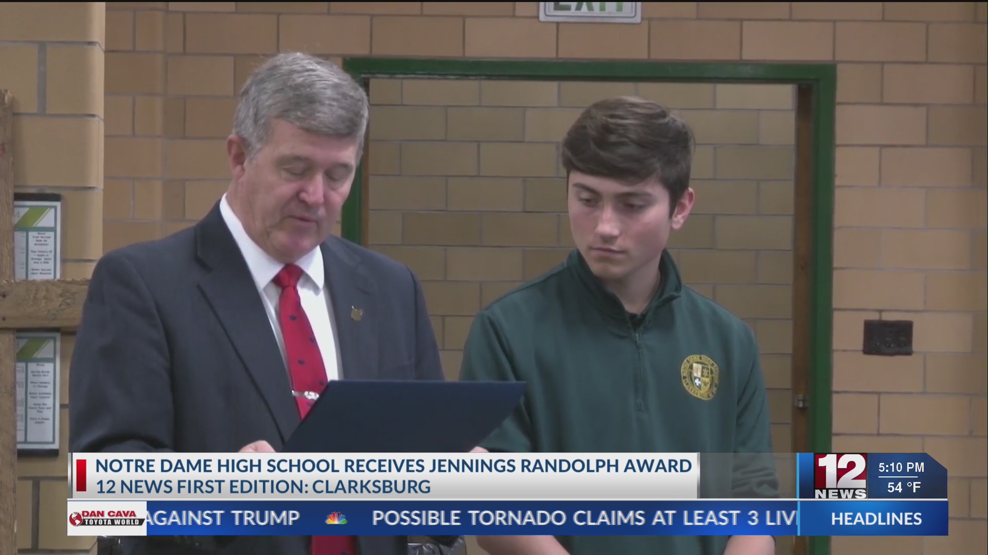 Mac Warner awards Notre Dame High School for voter registration efforts ...