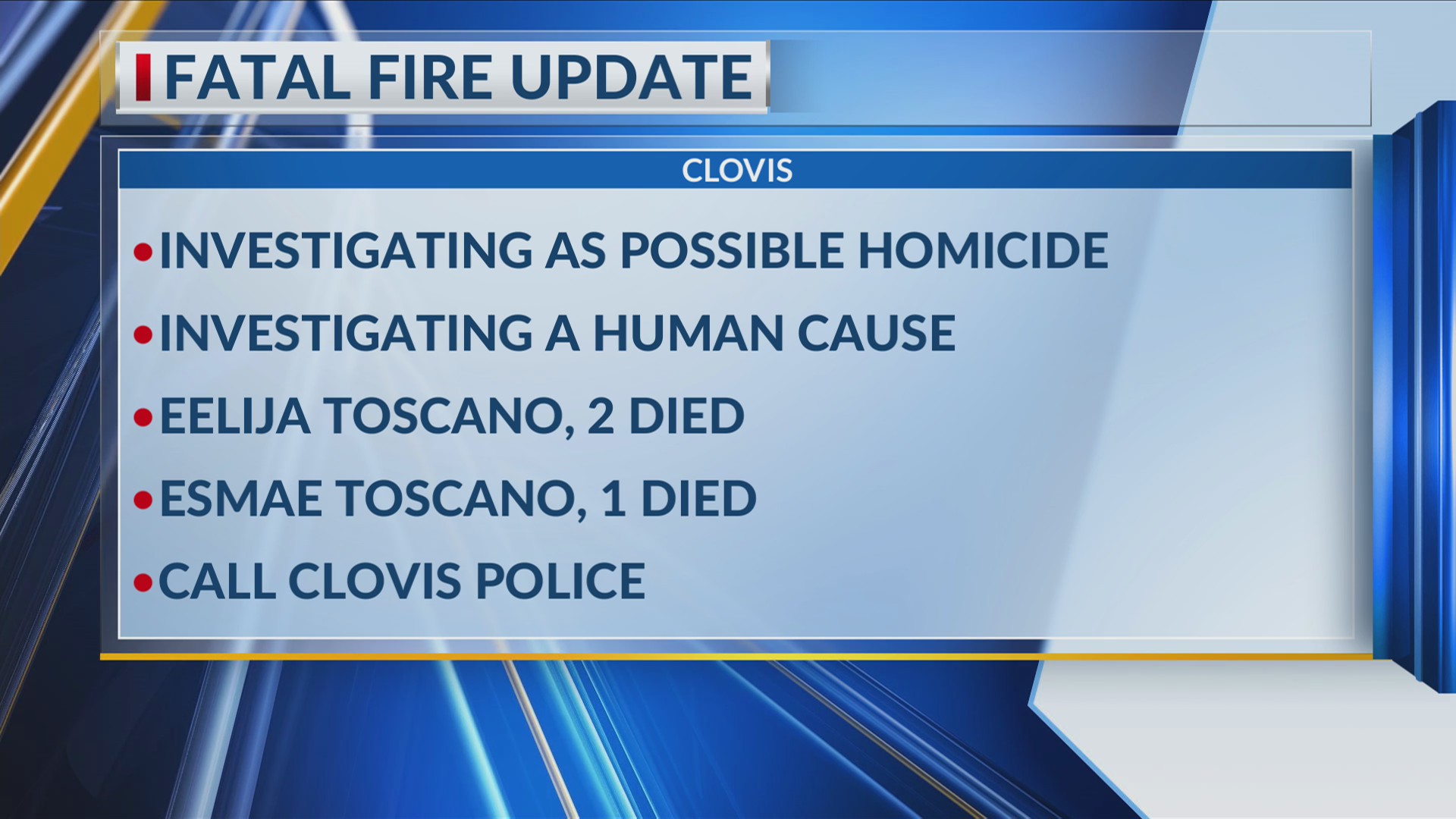 2 children killed in Clovis fire, fire being investigated as homicide ...