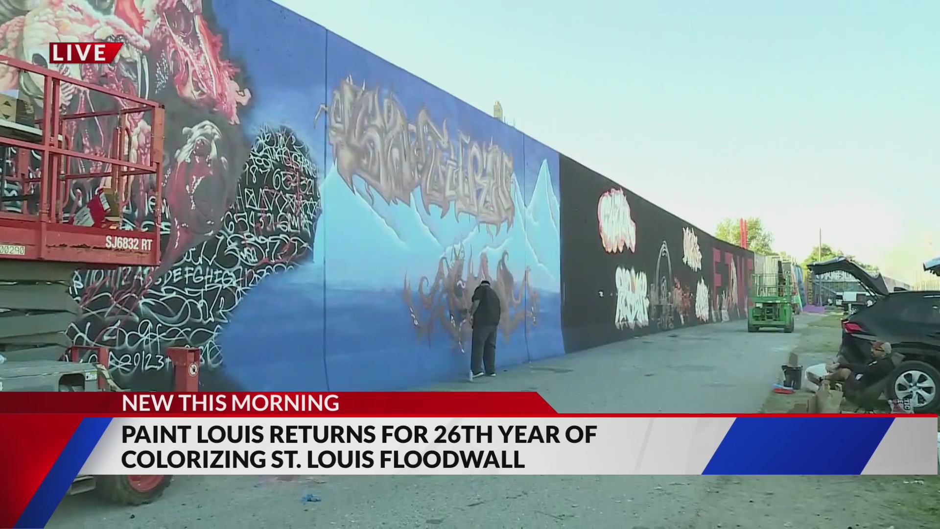 Events at the graffiti wall for the 26th ‘Paint Louis’ weekend – FOX 2