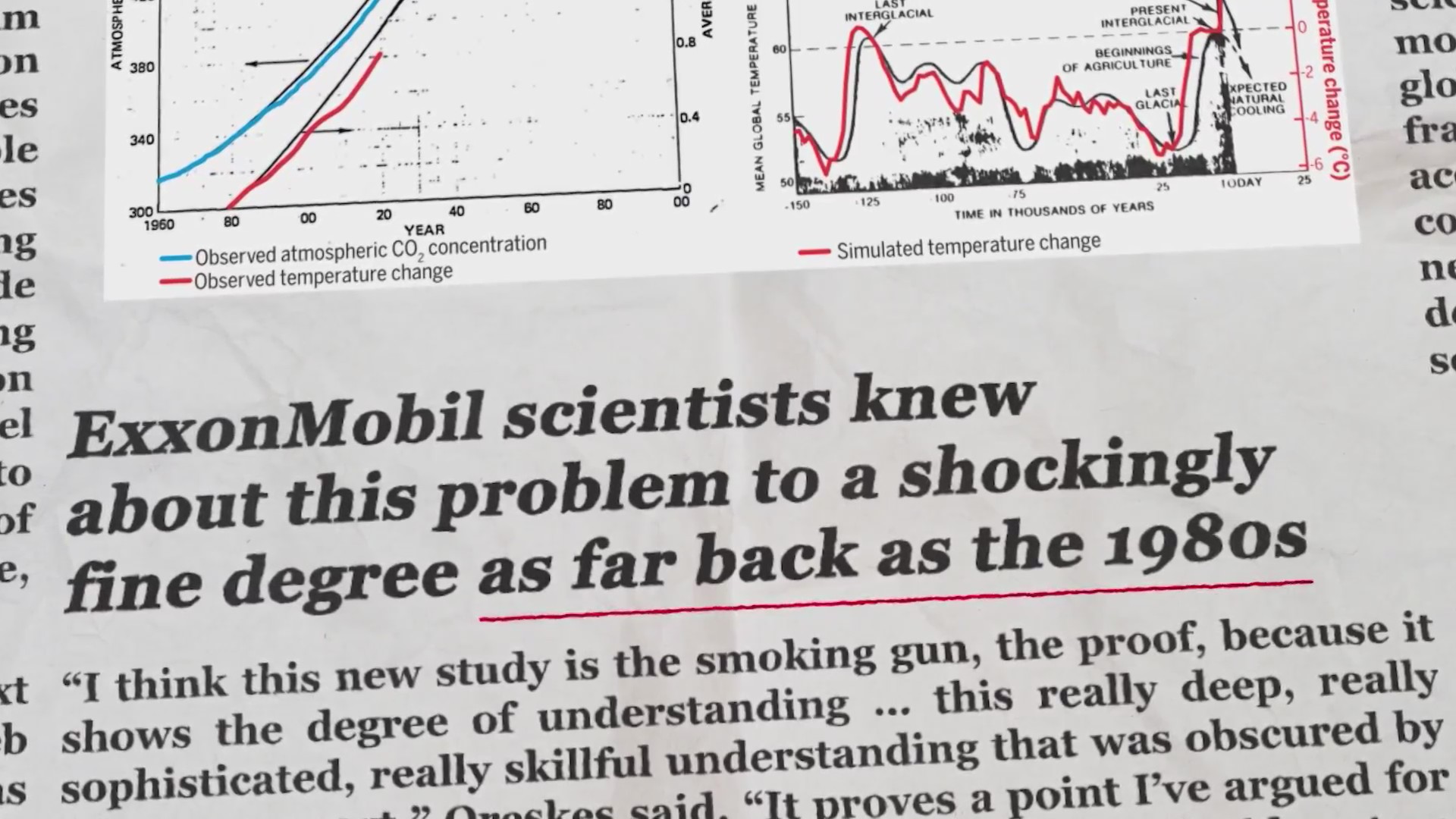Documents paint deceiving picture about fossil fuels by ExxonMobil – WNCT