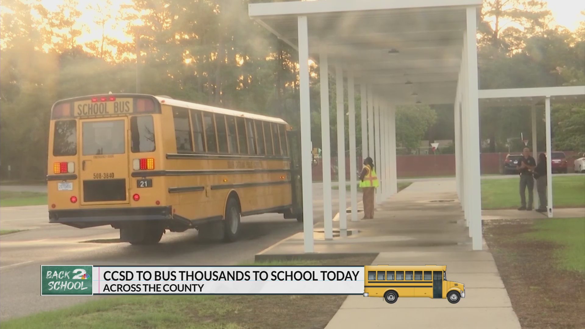 CCSD buses thousands of students to school each day – WCBD News 2