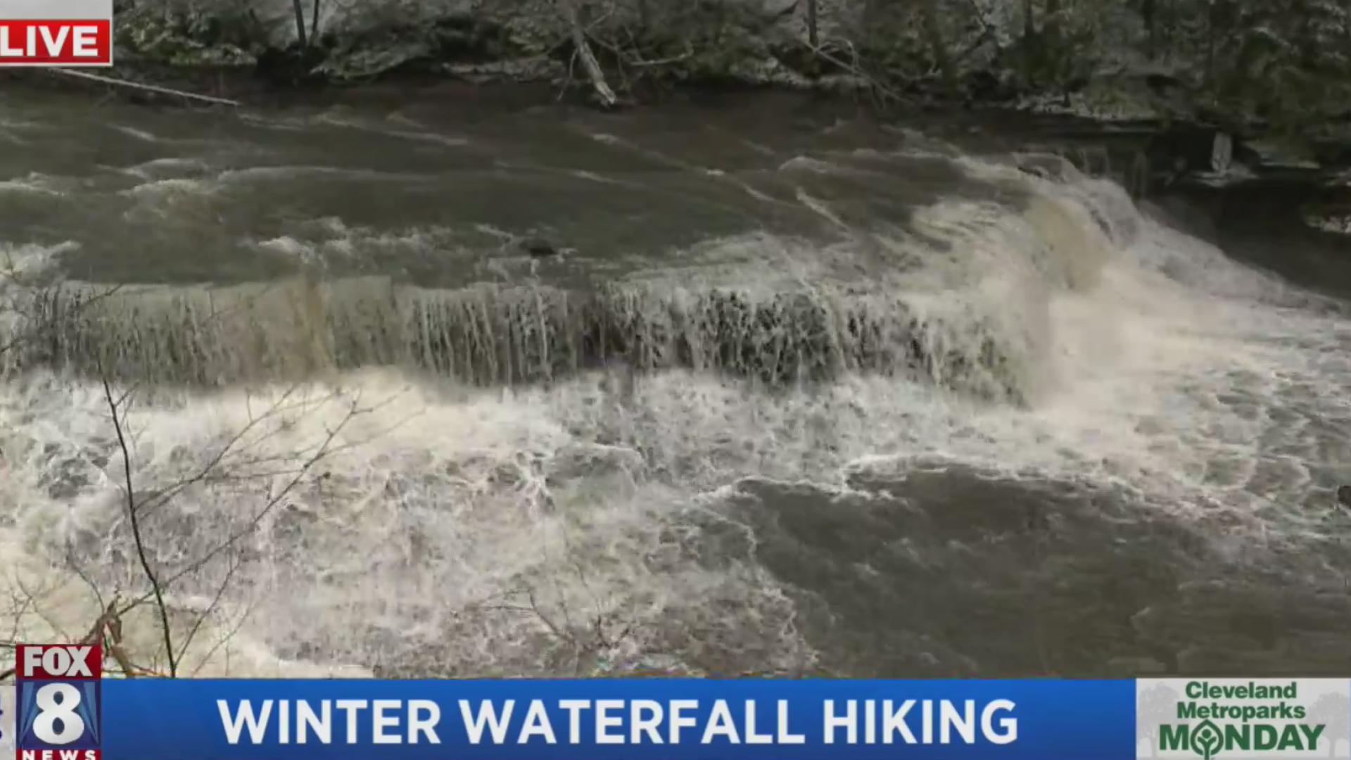 Take a walk and explore the beauty of Winter Waterfalls – Fox 8 ...