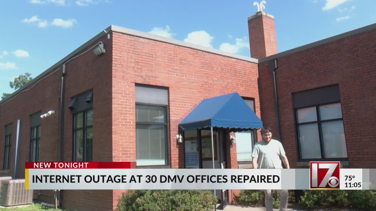 Internet repaired after outage closes 30 NC DMV offices including ...