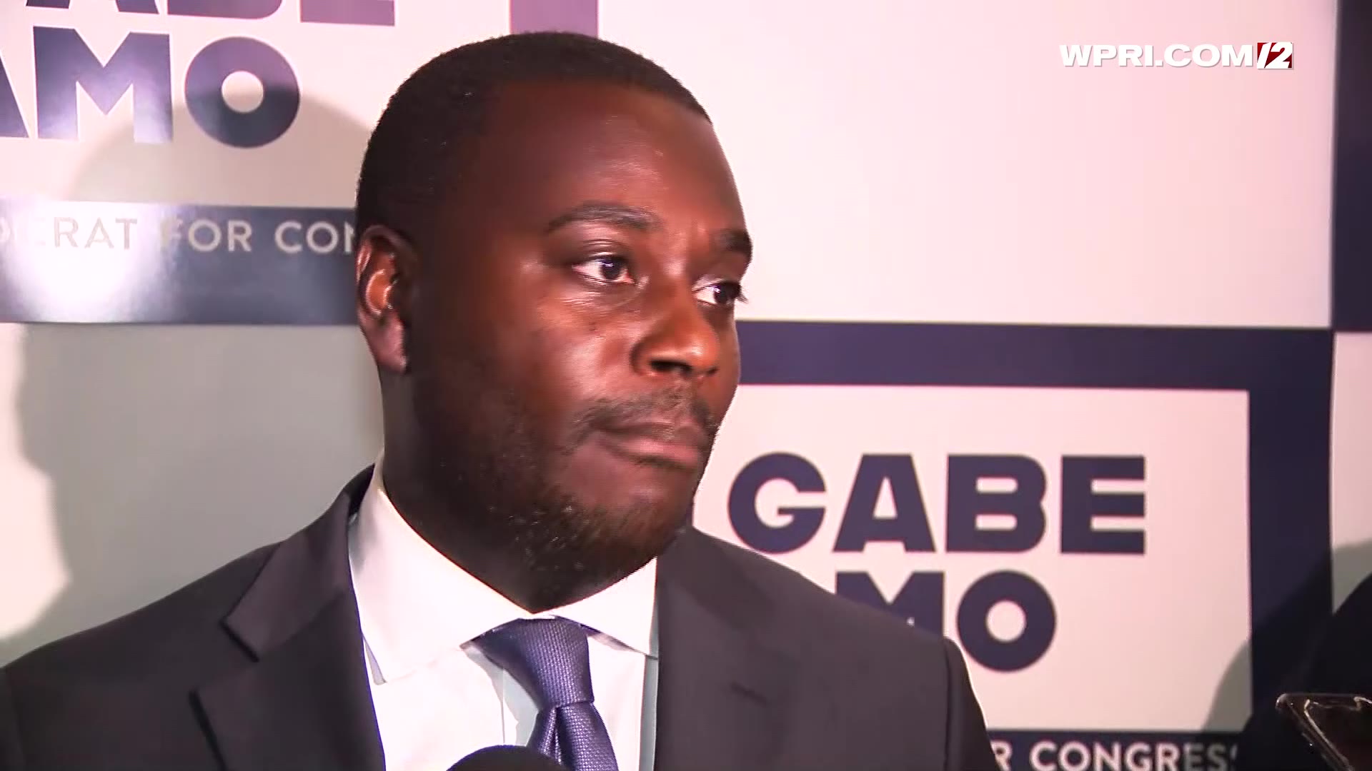 VIDEO NOW: Gabe Amo speaks with 12 News after winning CD1 Democratic ...