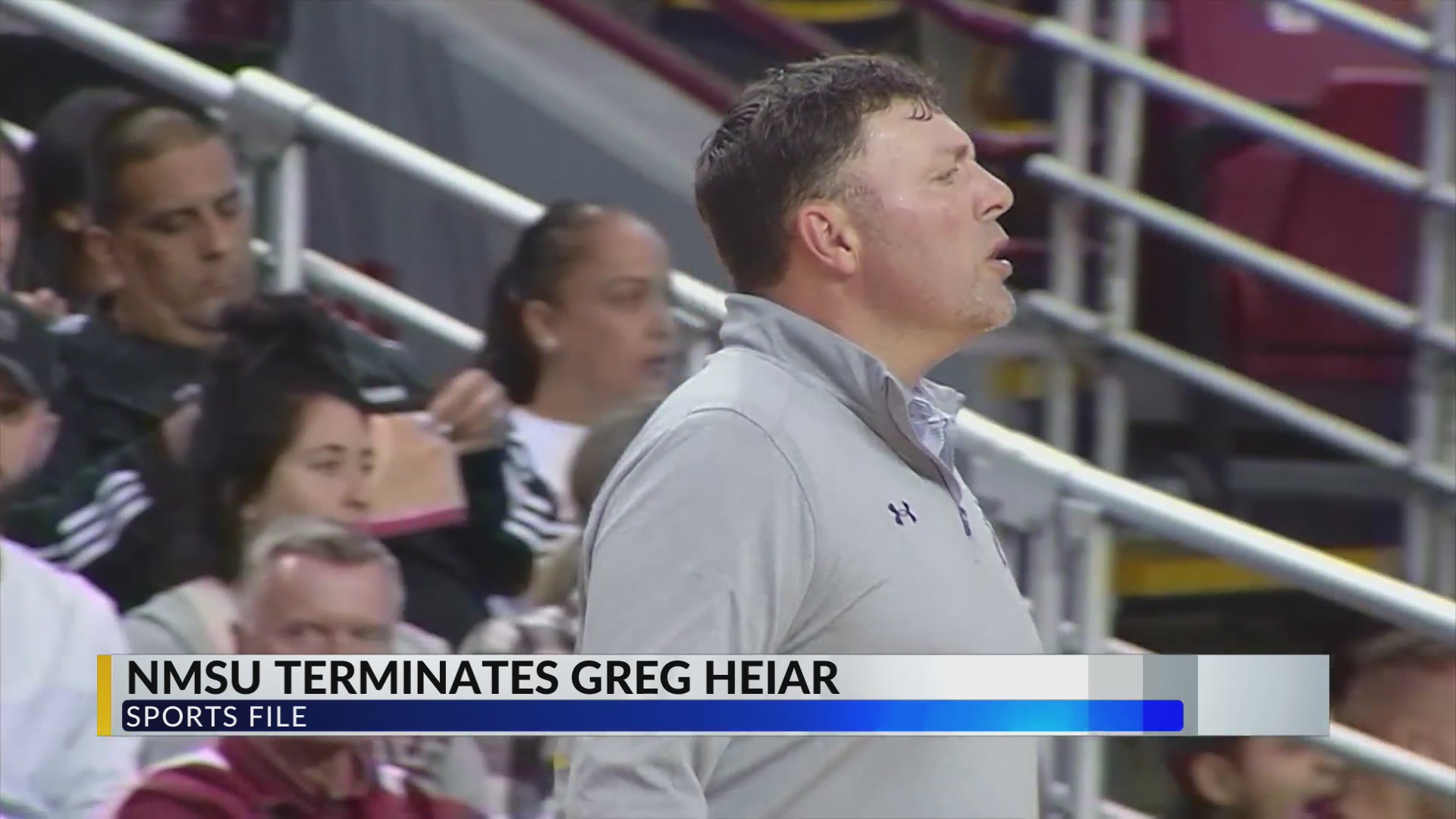 Sports Desk: NMSU fires men’s basketball coach Greg Heiar – KRQE NEWS ...