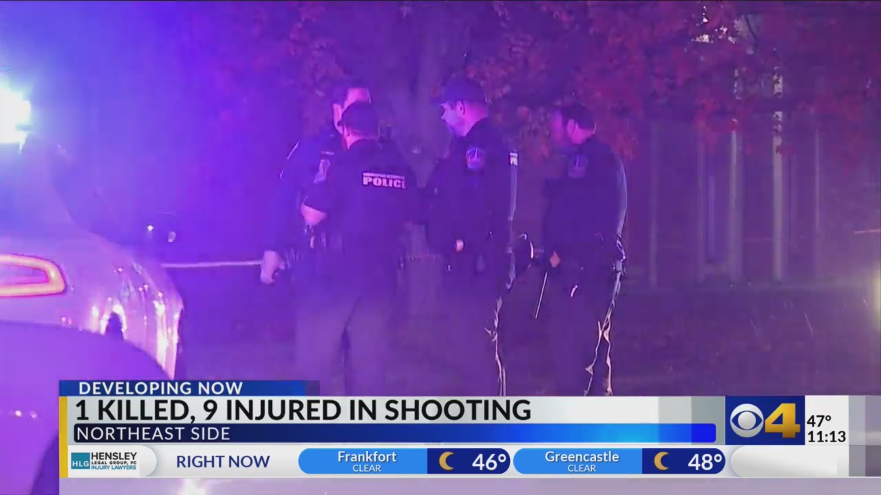 1 killed, 9 injured in Indianapolis weekend shooting – WTTV CBS4Indy