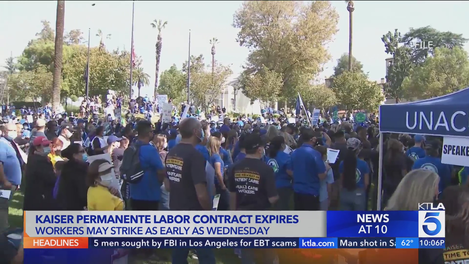 Kaiser Permanente employees may go on strike this week – KTLA