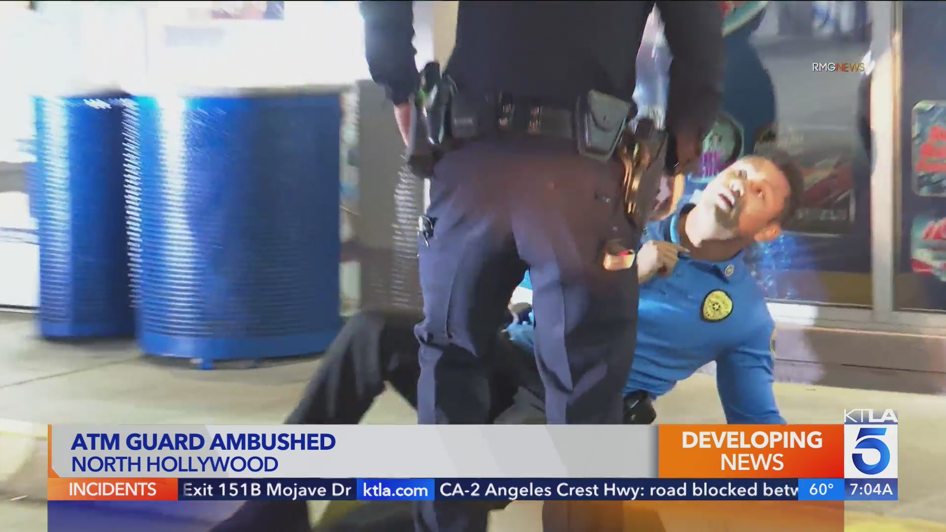 ATM guard ambushed in North Hollywood – KTLA