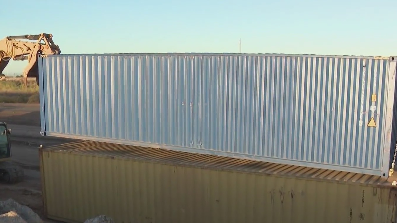 When will Arizona border shipping container wall come down? | Morning ...