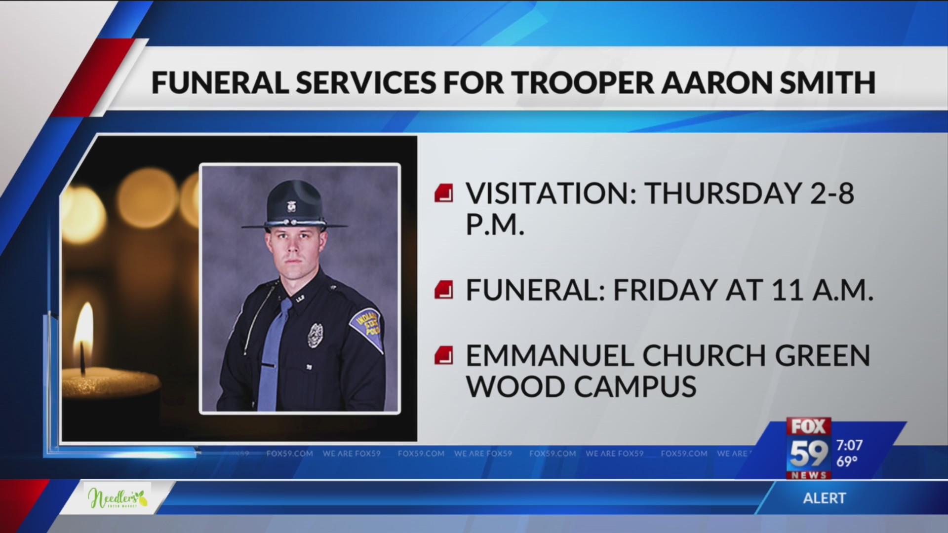 Visitation, funeral arrangements made for Trooper Aaron Smith – Fox 59