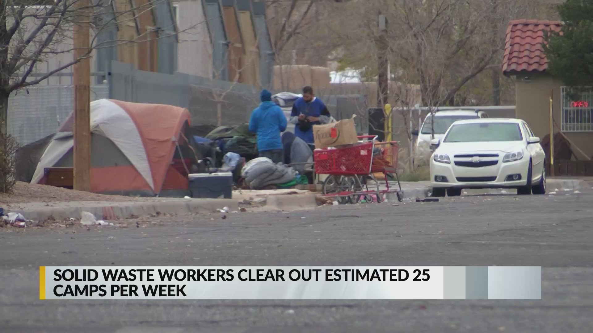Homeless encampments surge as Tiny Home Village experiences vacancies ...