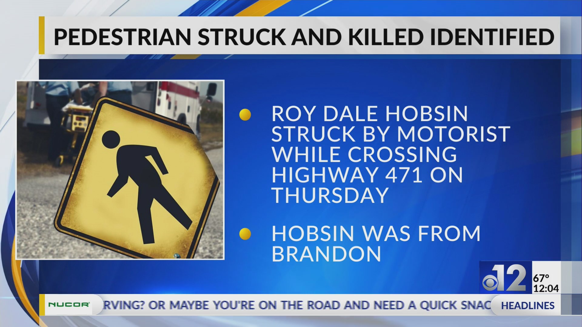 Brandon pedestrian hit, killed on Highway 471 – WJTV
