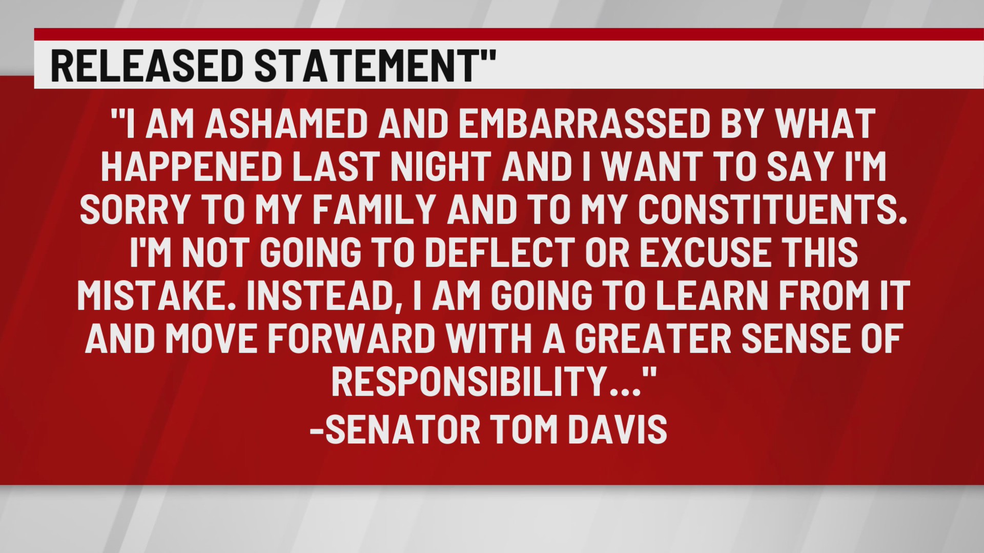 South Carolina Senator releases statement after Public Intoxication ...