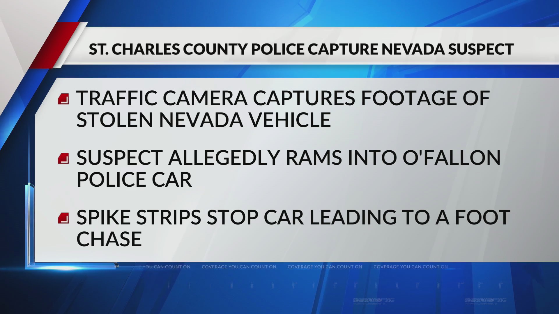 St. Charles County Police capture suspect in Nevada stolen vehicle case ...