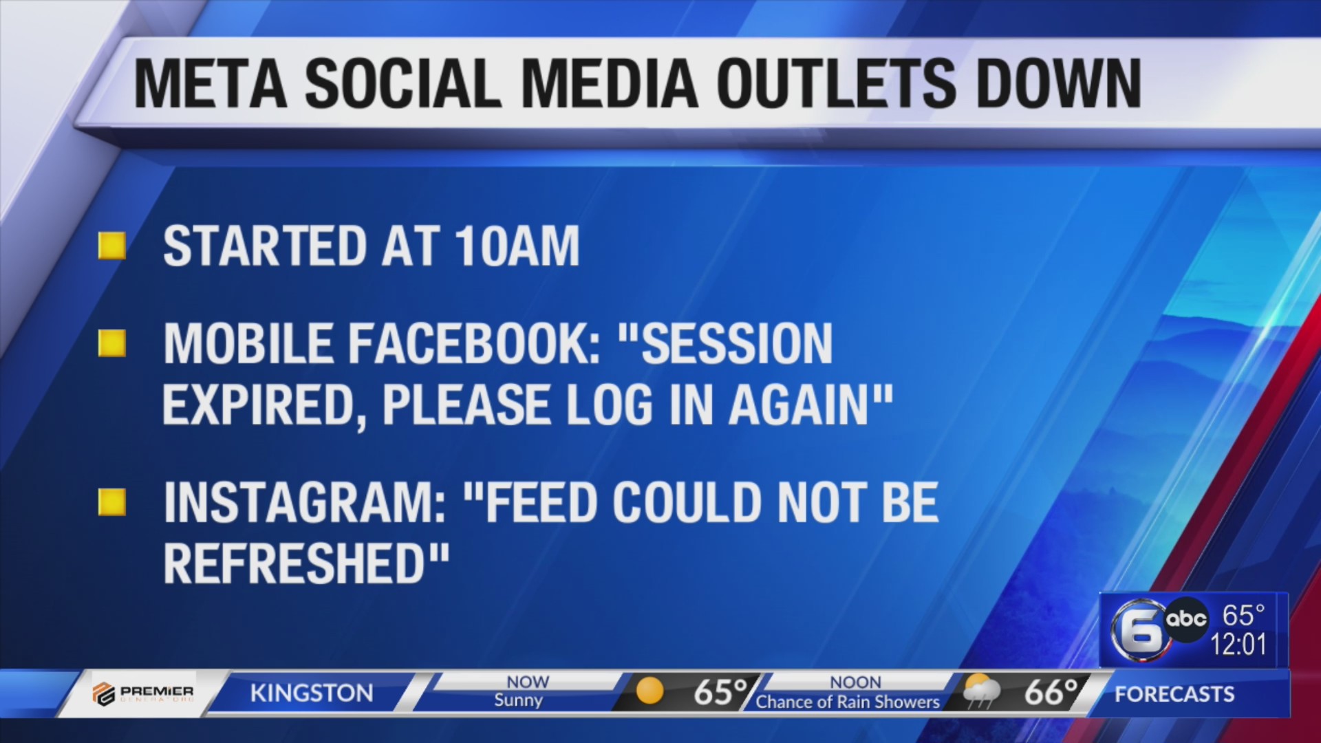 Meta Social Media Outlets Down – WATE 6 On Your Side