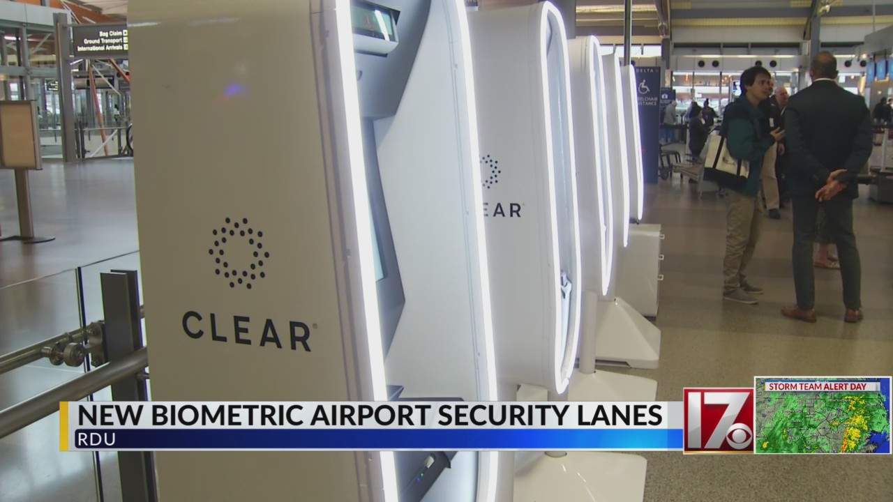 New biometric security lanes at RDU – CBS17.com