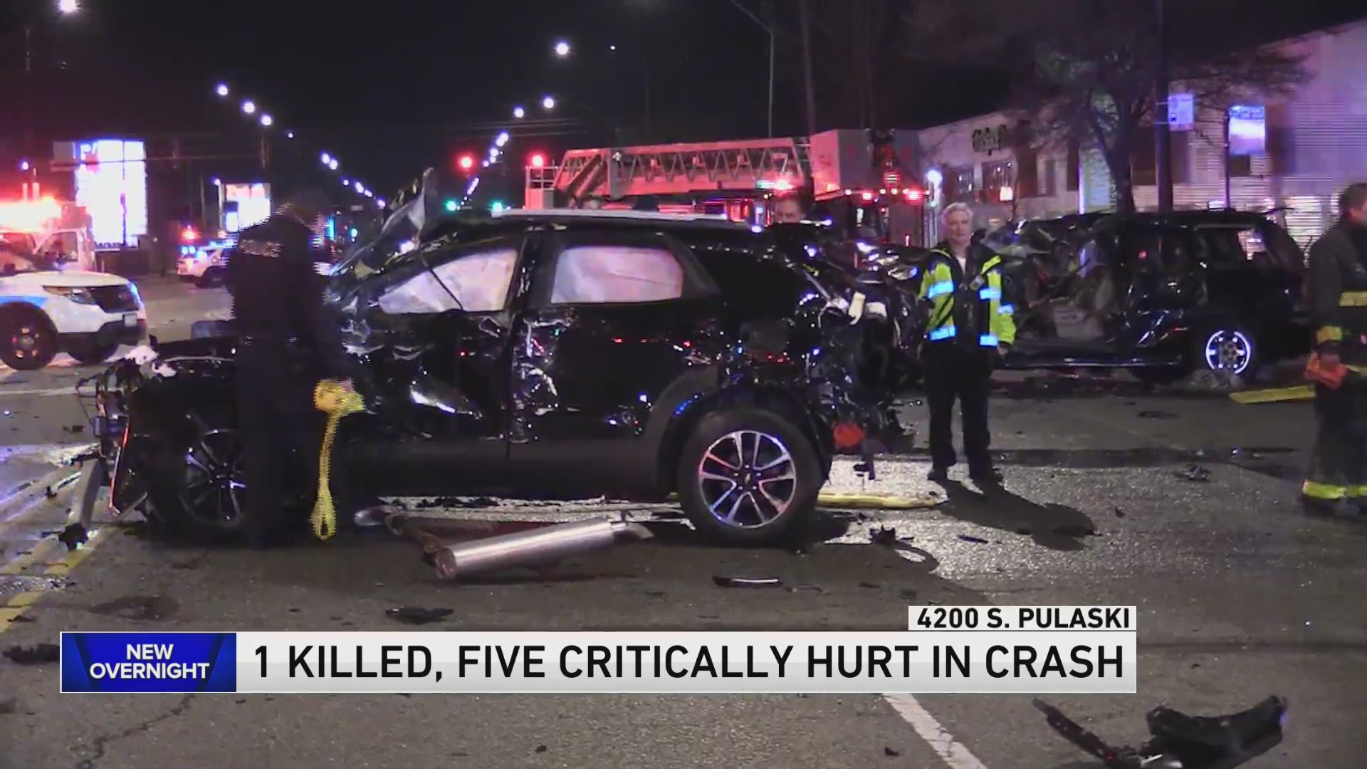 1 dead, 6 injured in overnight crash on city’s Southwest Side – WGN-TV