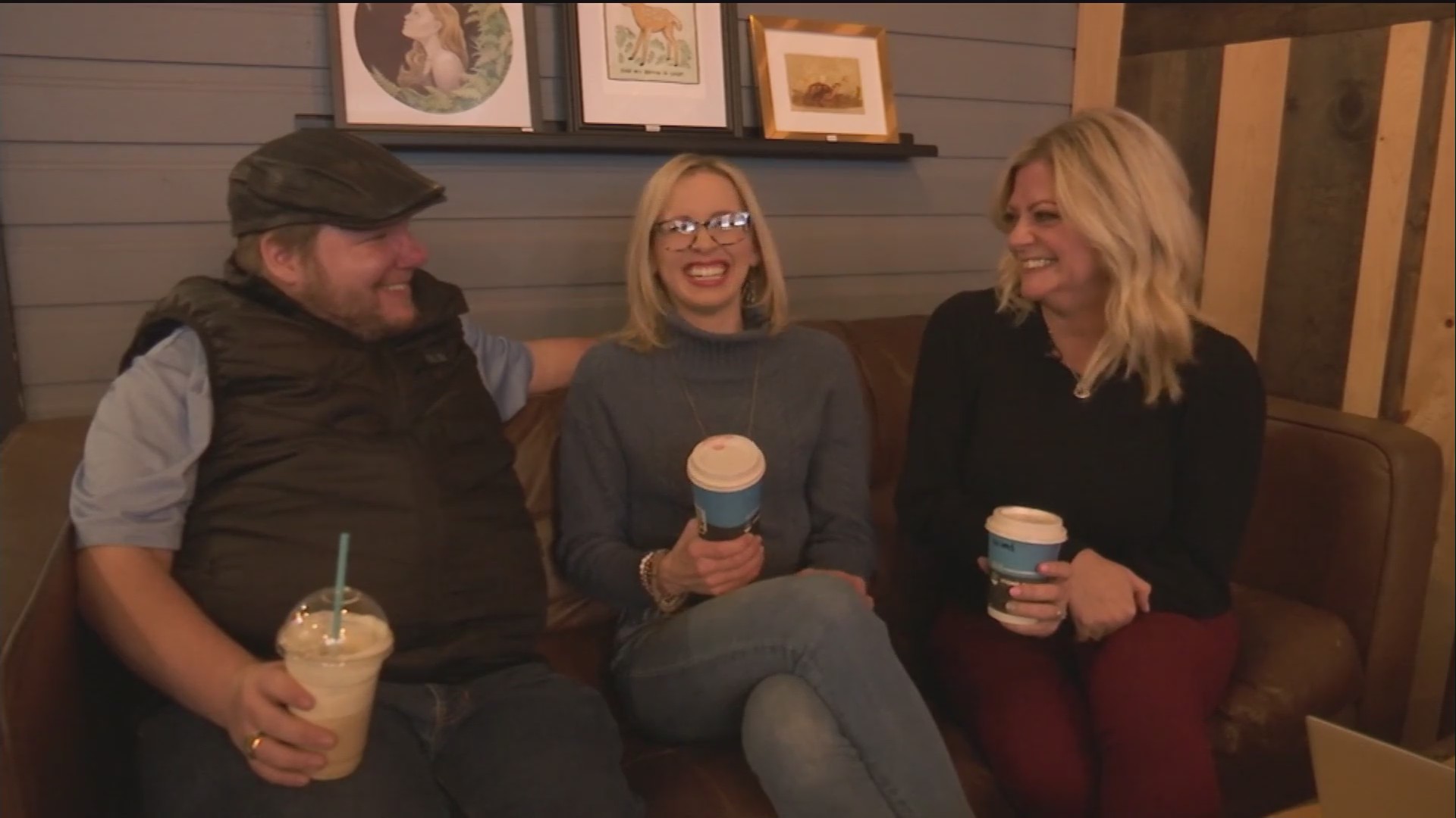 304 Today: Coffee break with Producer Heather Hull and Cameraman Allen ...