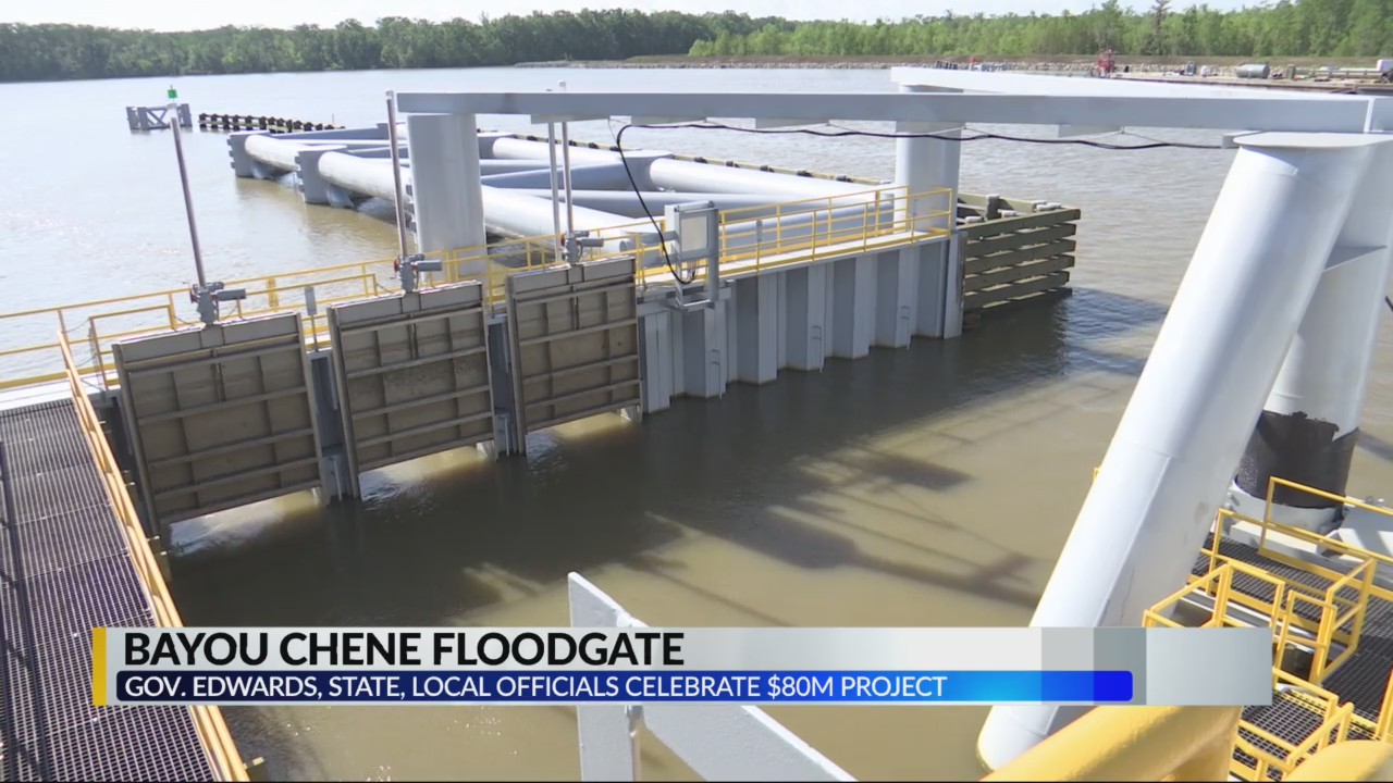 Bayou Chene floodgate to protect thousands in six parishes – KLFY.com