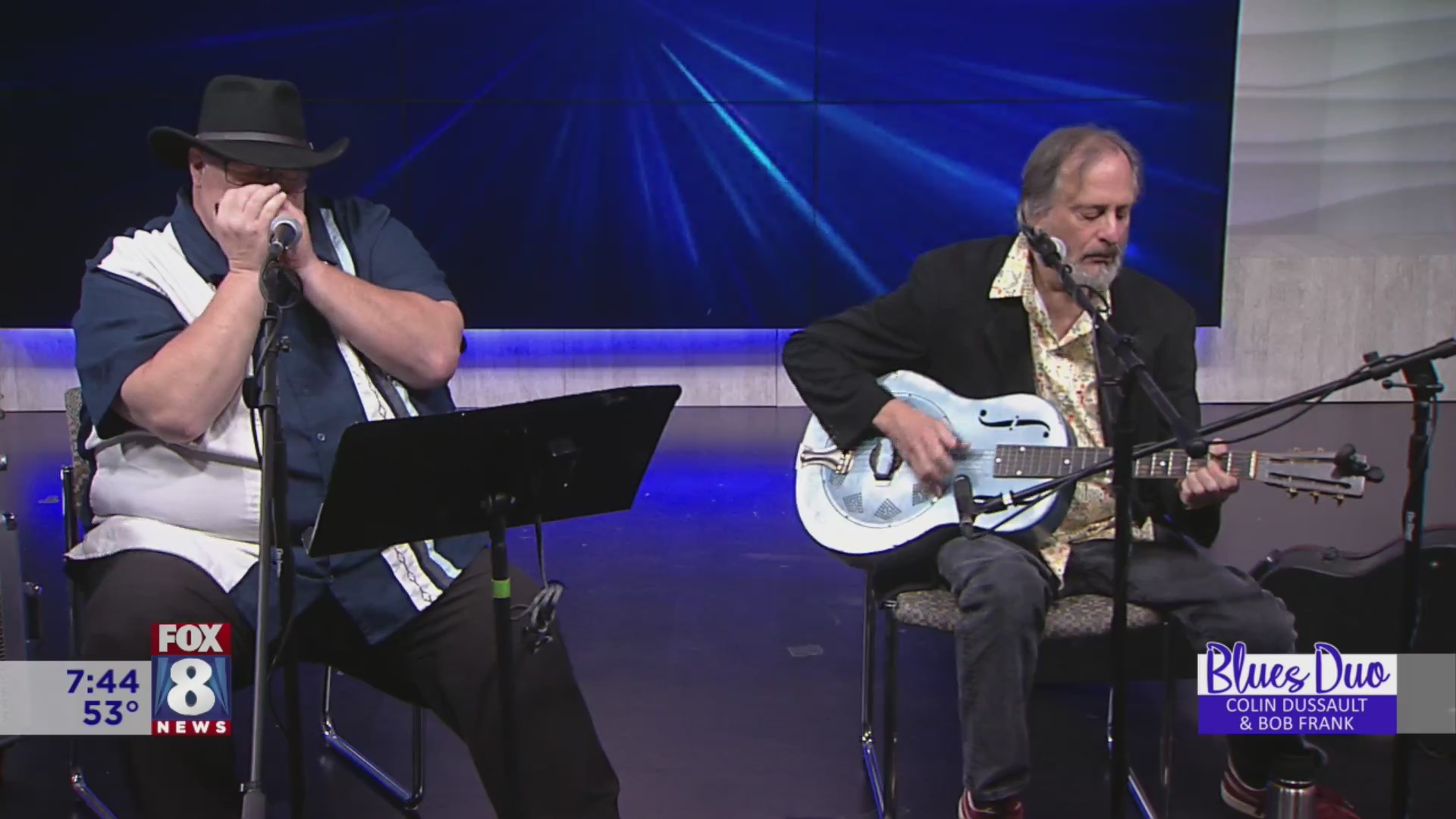 Blues Duo: Colin Dussault & Bob Frank – Fox 8 Cleveland WJW