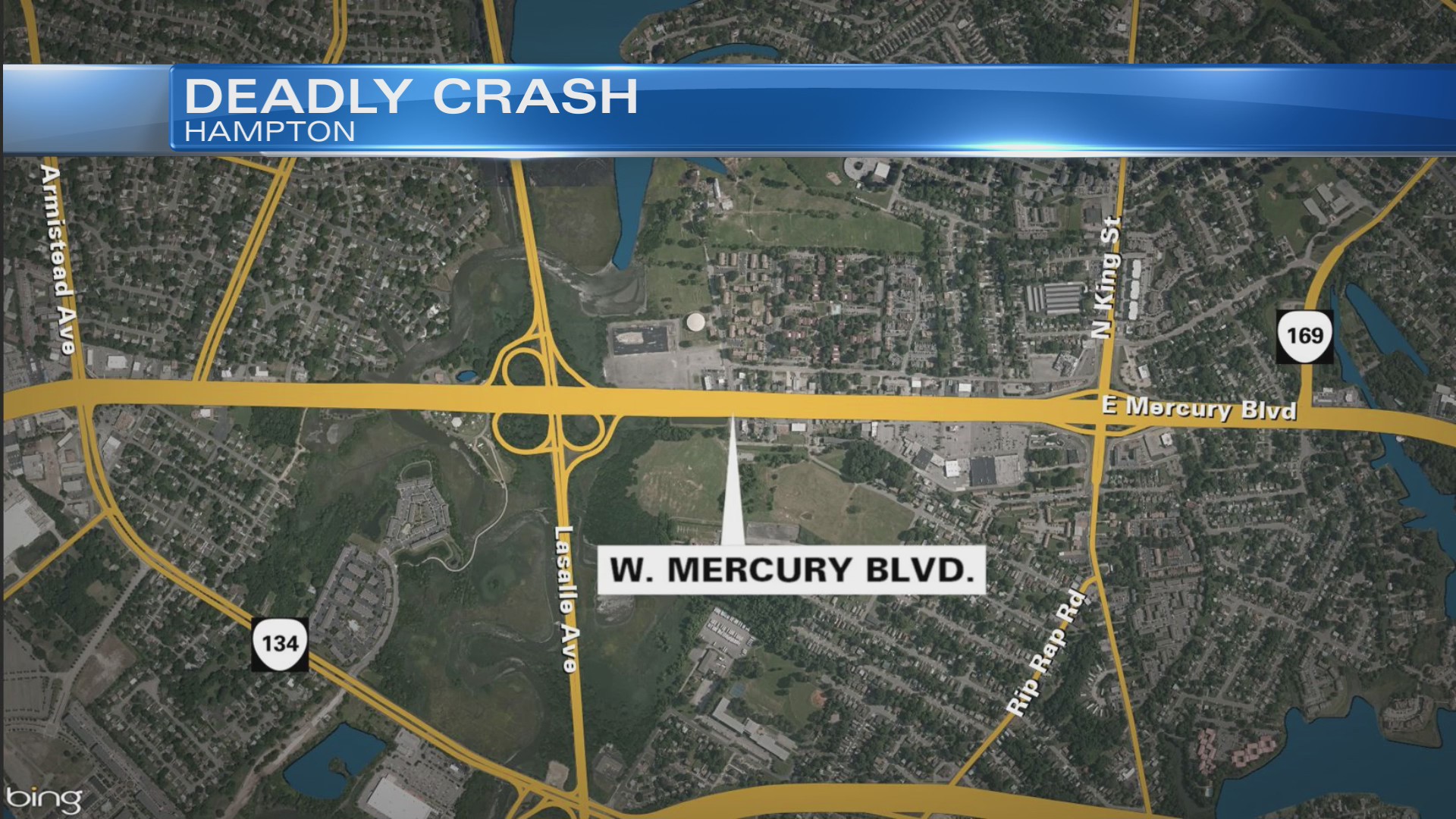 Fatal crash on West Mercury Boulevard in Hampton – WAVY.com