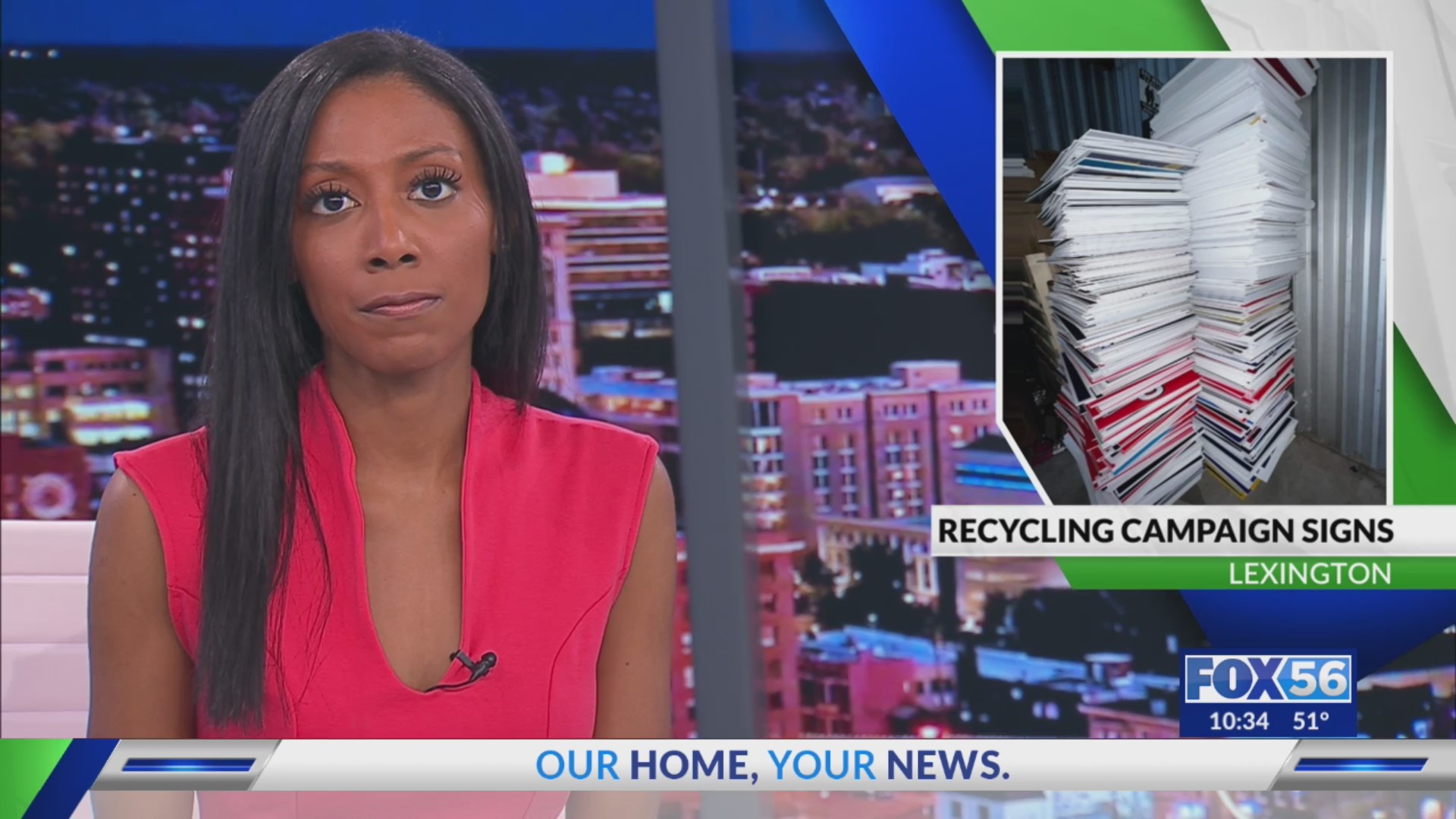 Live Green Lexington collected 600 campaign signs – FOX 56 News