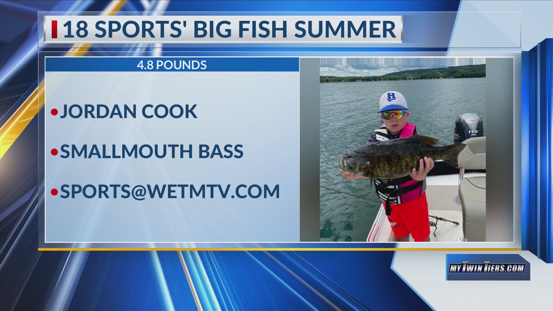 18 Sports’ Big Fish Summer – Jordan Cook’s Smallmouth Bass – WETM ...