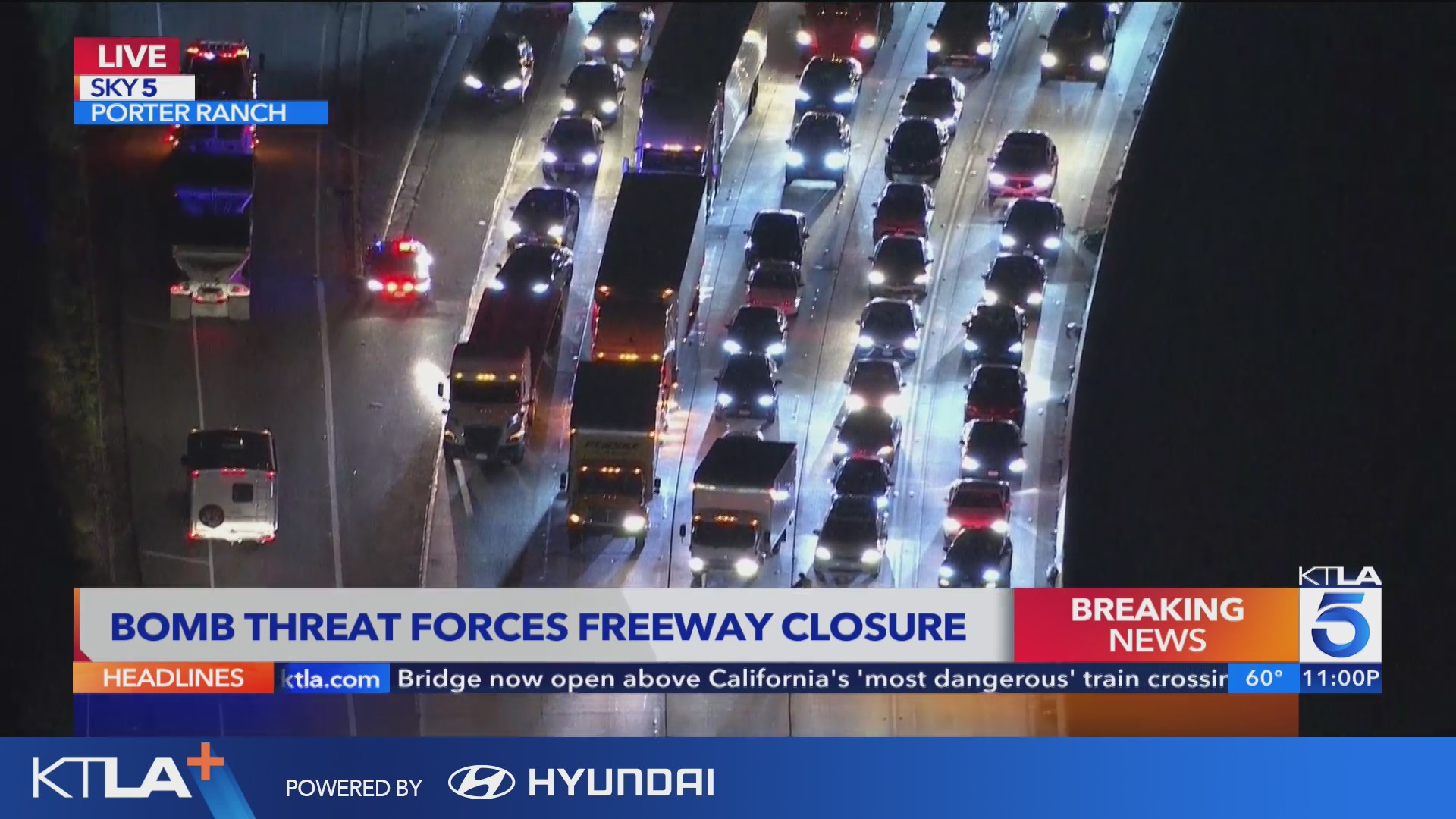 Bomb threat shuts down 118 Freeway in SoCal – KTLA
