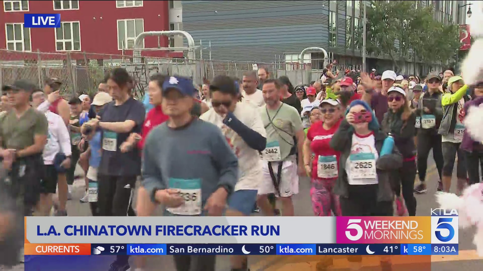 L.A. Chinatown Firecracker run kicks off for its 46th year – KTLA