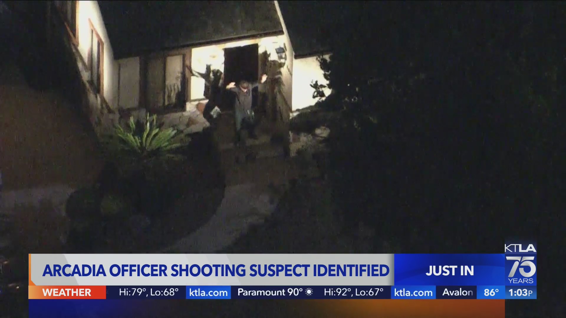 Arcadia Officer Shooting Suspect Identified Ktla