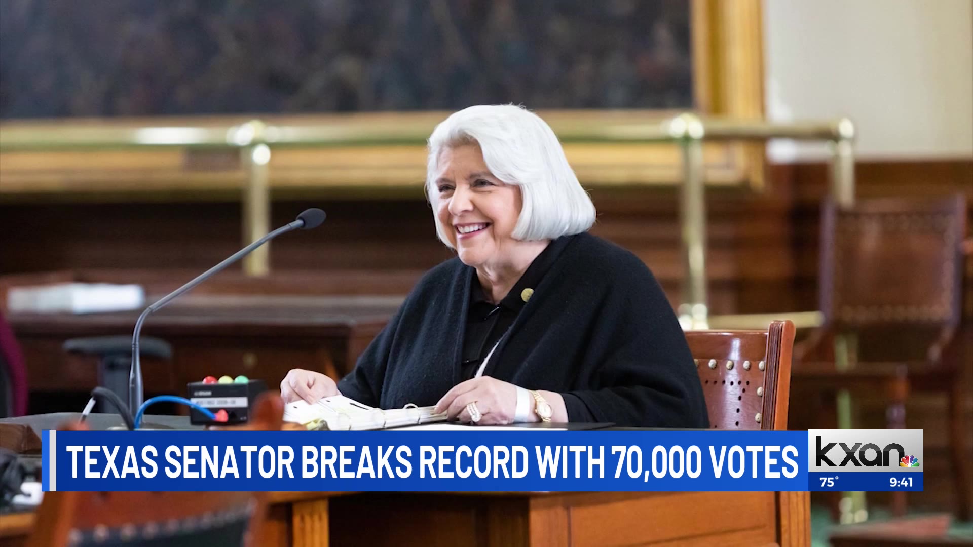 Texas legislator breaks record with 70,000th consecutive vote ...