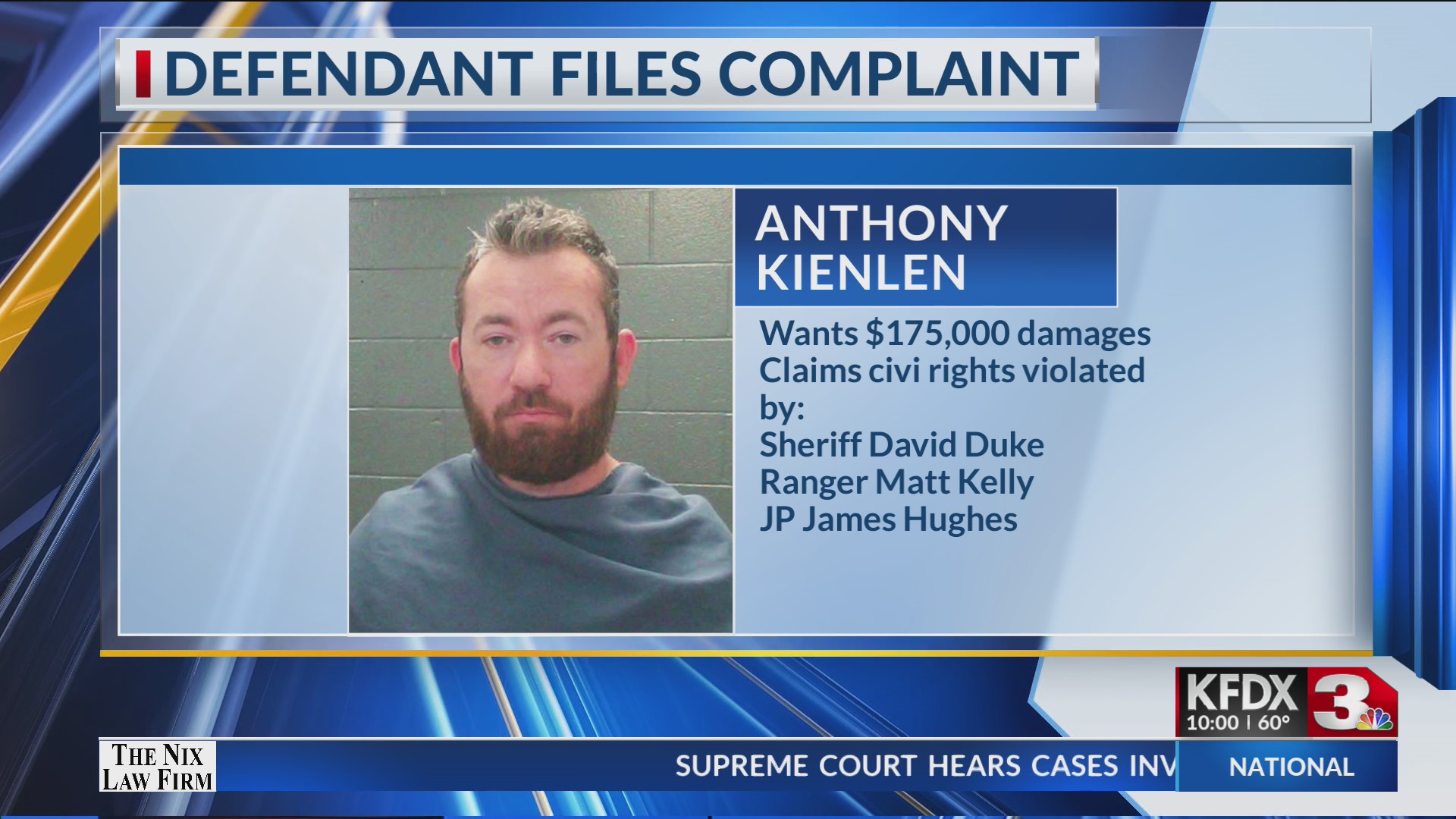 Kienlen claims rights violated by Wichita County Sheriff, Texas Ranger ...