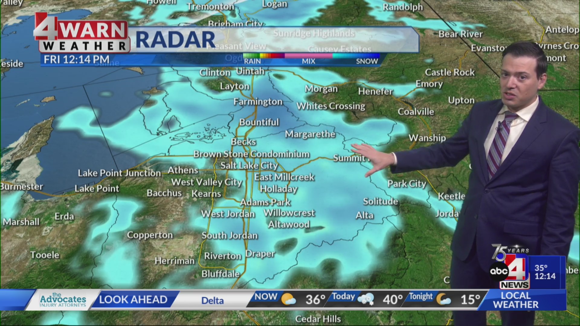 Noon Update: Scattered snow showers across Utah – ABC4 Utah