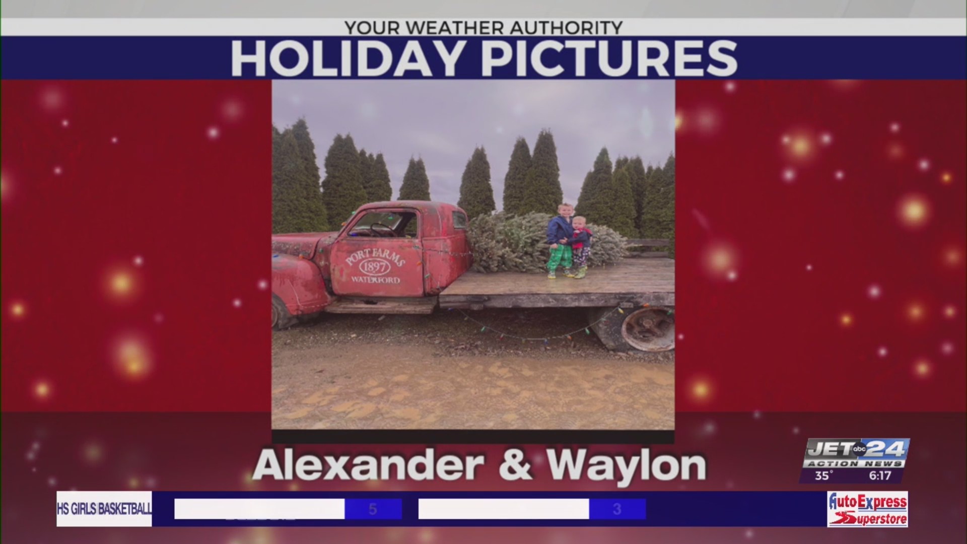 Holiday Pictures: Alexander & Waylon – WJET/WFXP/YourErie.com