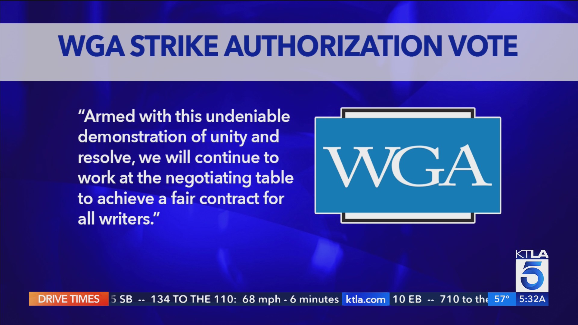 TV and film writers authorize strike – KTLA