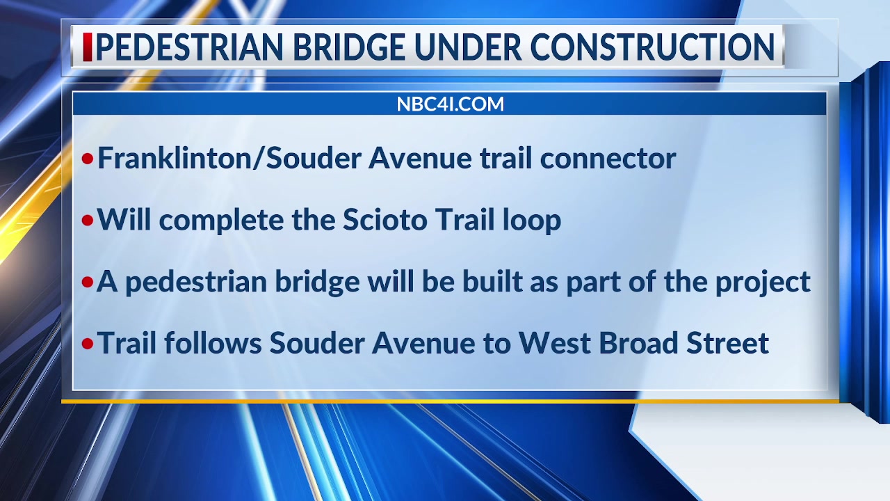 Pedestrian bridge in Franklinton months from completion – NBC4 WCMH-TV