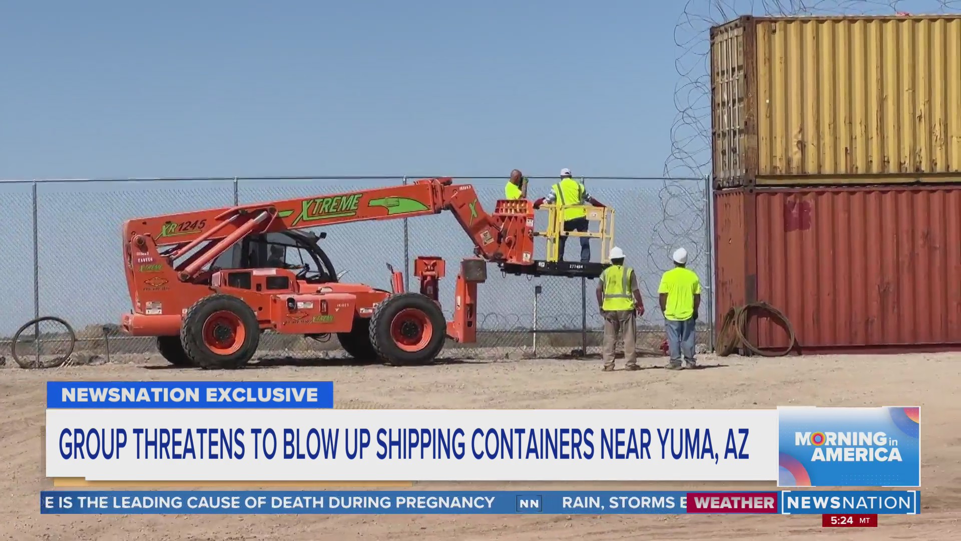 Group threatens to blow up shipping container near Yuma, AZ | Morning ...