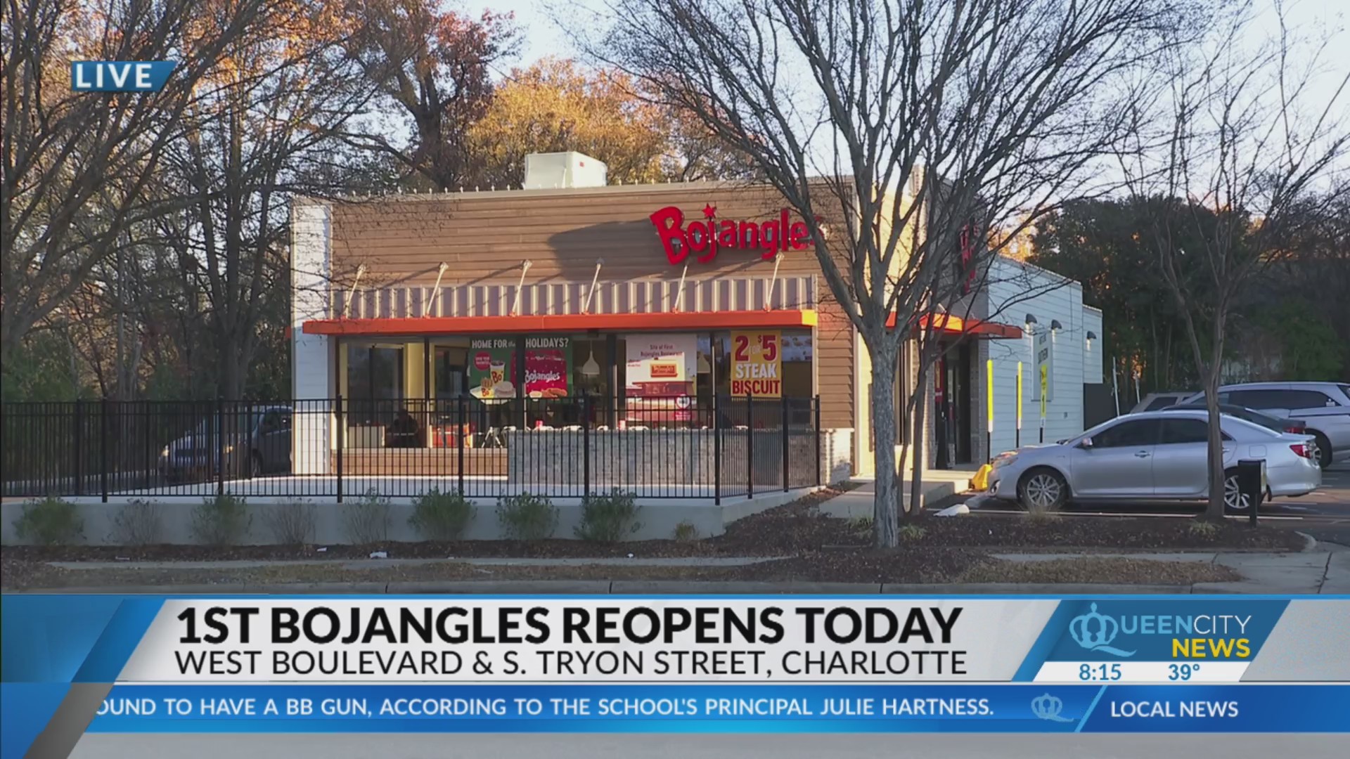 Renovated 1977 original Bojangles reopens in CLT – Queen City News