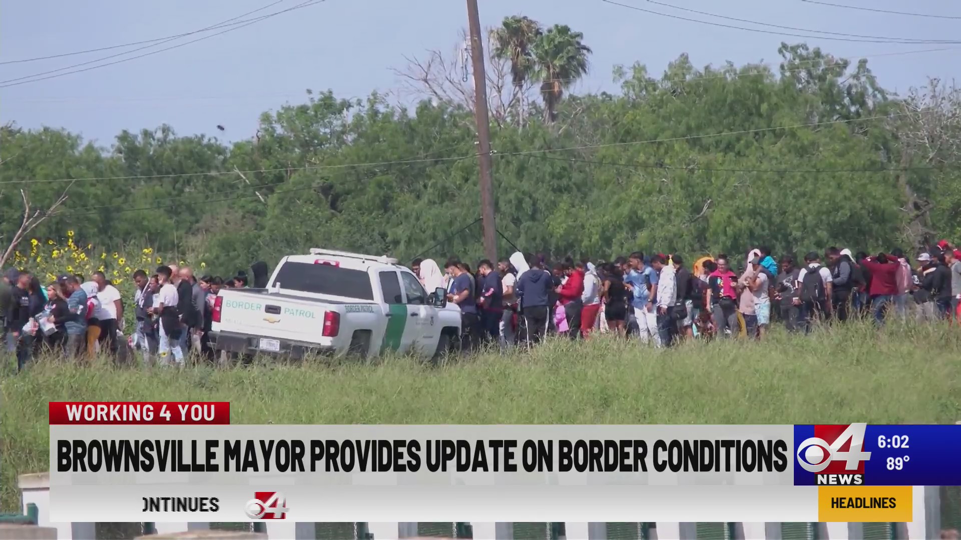CBS 4 News at 6 Trey Mendez provides updates on border conditions ...
