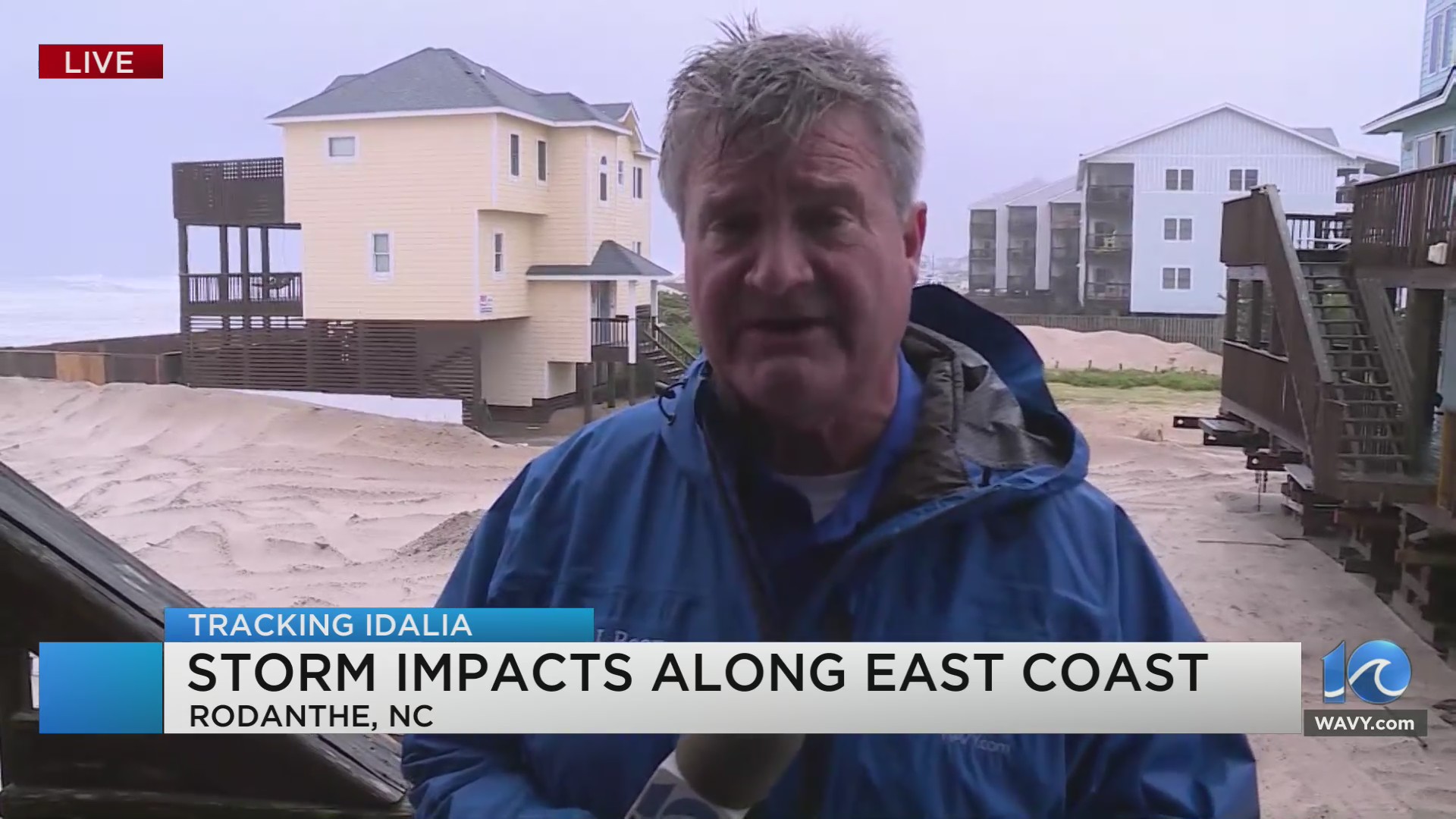 Tropical Storm Idalia: Andy Fox live from the OBX – WAVY.com