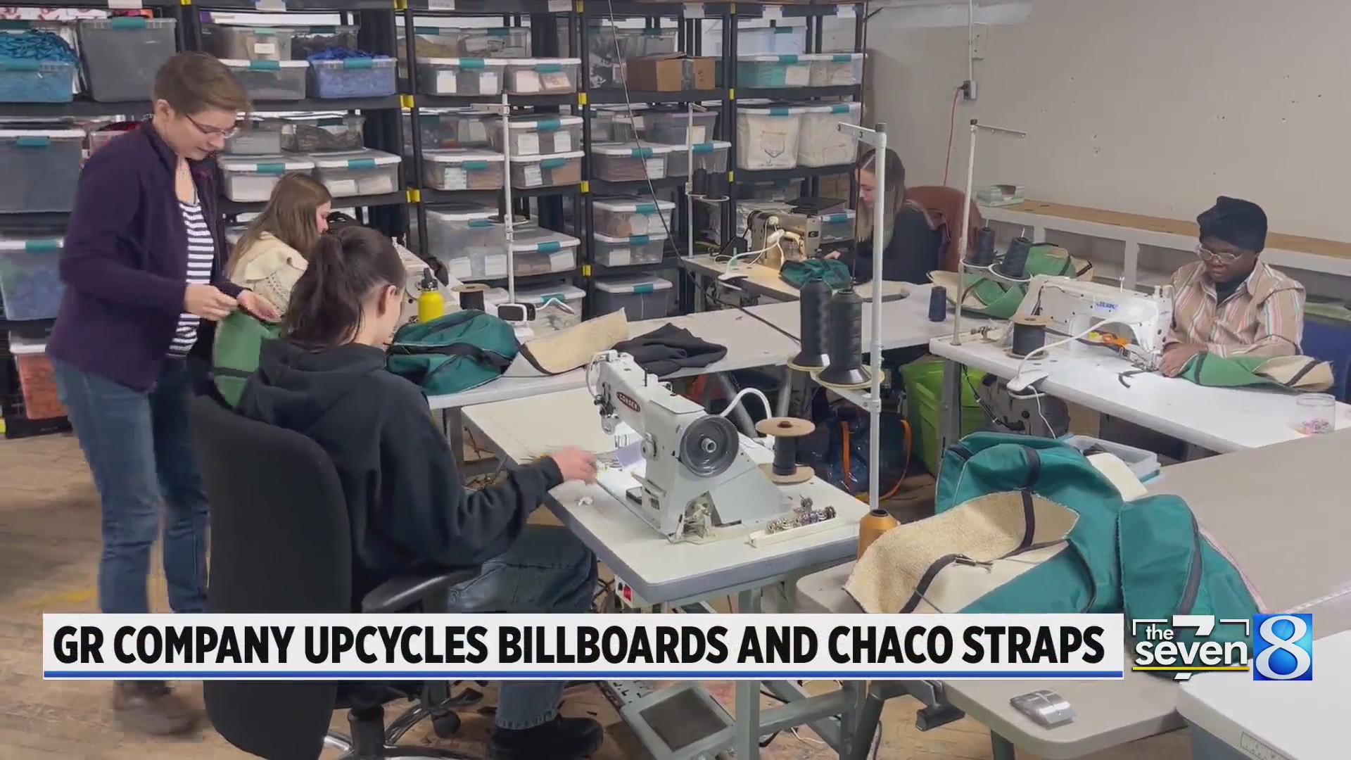 How a GR company upcycles billboards and Chaco straps – WOODTV.com